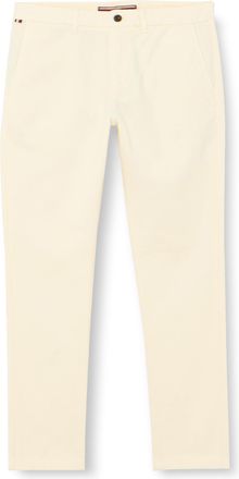 Tommy Hilfiger Herren Hose Bleecker Chino Slim Fit, Weiß (Calico), 34W/30L