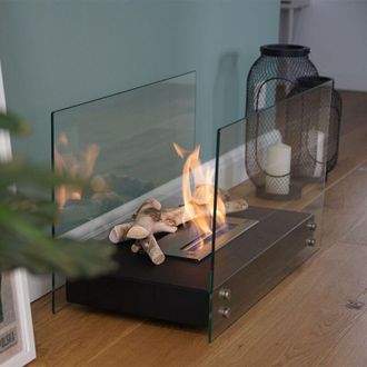 Kratki Bioethanol Kamin Freistehend HOTEL schwarz T&Uuml;V