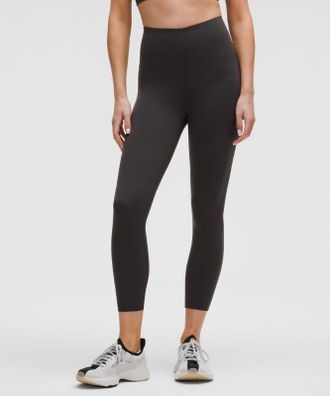 lululemon Glow Up Crop Leggings mit superhohem Bund für Frauen - 58 cm - Größe 10 in Graphite Grey