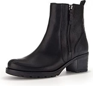 Gabor Femme Bottines, Dame Bottines,Demi-Bottes,Bottine,Haut de la Cheville,Fermeture éclair,Noir (Schwarz) / 27,38.5 EU / 5.5 UK