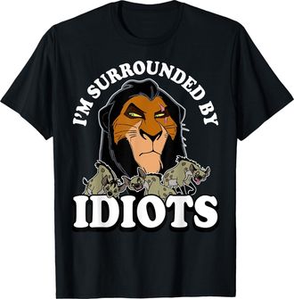 Disney The Lion King Scar Im Surrounded By Idiots Portrait T-Shirt