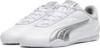 Puma Baskets Catch Soleil Metallic Whisper pour Femme, Blanc argent&eacute;, Pointure 40, Puma White Puma Silver, 40.5 EU