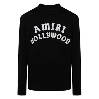 Amiri Hollywood Crewneck Sweatshirt - - Knitwear - Herren - Schwarzk - M