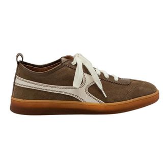 Elia Maurizi Femme, Chaussures, Brun, Taille: 41 EU Baskets en Daim Marron Fait Main