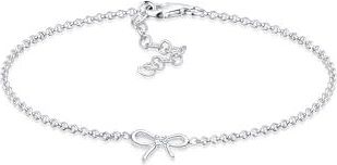 DIAMORE Elli DIAMONDS Bracelet Femmes Noeud avec Diamant (0.015 ct.) en Argent Sterling 925