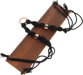 BESPORTBLE Hängeregal aus Holz Rustikale Hängedekoration für Kinderzimmer und Balkon Handgefertigte Wohnraumgestaltung Umweltfreundlich Stilvolle Partydekoration