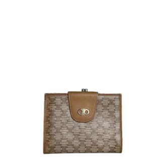 Celine Portefeuille pr&eacute;-poss&eacute;d&eacute; &agrave; fermoir - Femme - Pre-owned - Beige - Taille: ONE Size