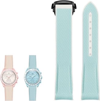 Generic Uhrenarmband für Omega Planet Joint Name Series, 20 mm, farblich passendes Silikonband, Arc-Schnittstelle, wasserdichte Ersatzbänder ()