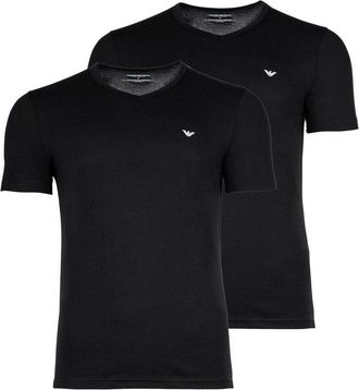 Emporio Armani T-Shirt Herren T-Shirt 2er Pack Baumwolle CORE LOGOBAND (Packung, 2er Pack)