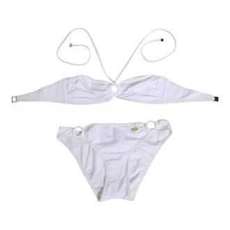 Dolce & Gabbana Femme, Maillots de bain, Blanc, Taille: 36 FR Maillot de bain Bandeau+Culotte