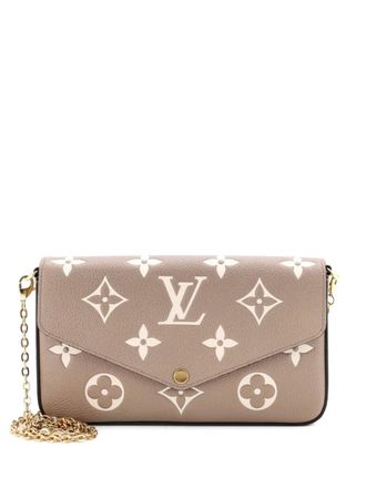 Louis Vuitton Felicie Pochette Bicolor Monogram Empreinte Giant crossbody bag - Tons neutres