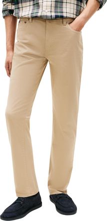 Tommy Hilfiger Herren Denton 5Pkt Sateen Mw0Mw42005 Hose mit 5 Taschen, BEIGE (Batique Khaki), 34 W/32 L