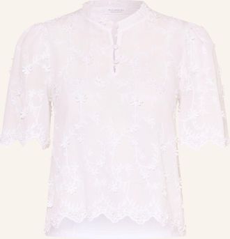 Rich & Royal Blusenshirt Im Materialmix weiss