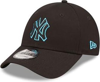 New Era Casquette de Baseball MLB New York Yankees Noir néon asquette Baseball Logo NY Strapback 9Forty