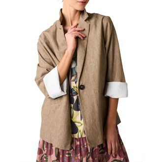 Alessia Santi Femme, Vestes, Brun, Taille: 36 FR Blazer Crois&eacute;