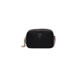 Guess Schwarze Rei&szlig;verschluss-Schultertasche mit Polyurethan - - Bags - Damen - Schwarzk - ONE SIZE