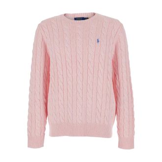 Polo Ralph Lauren Cable Knit Pullover - Homme - Pulls - Rose - Taille: M
