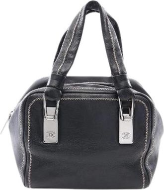 Chanel Sac &agrave; main en cuir dagneau Pre-owned - Femme - Pre-owned - Noir - Taille: ONE Size