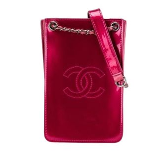 Chanel Sac bandouli&egrave;re mini en cuir verni Pre-owned - Femme - Pre-owned - Rose - Taille: ONE Size