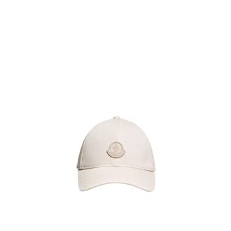 Moncler Moncler Casquette En Gabardine, Femme, Blanc, Taille: Uni