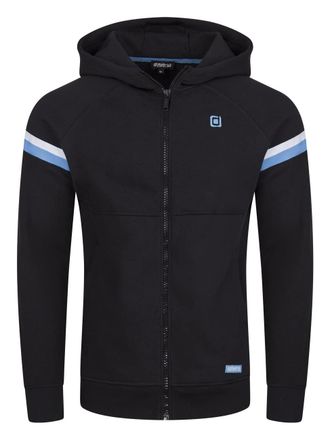 Riverso Herren Kapuzenjacke RIVDanilo Hoodie Kapuzenpullover Rei&szlig;verschluss Kapuze Hooded Jacke Baumwolle Schwarz 3XL, Gr&ouml;&szlig;e:3XL, Farbe:Black - Tropical Turqu