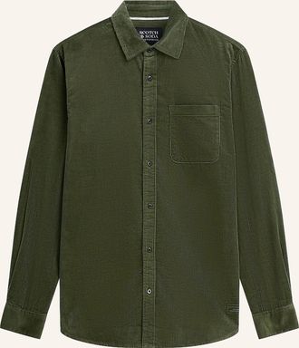 Scotch & Soda Cordhemd Regular Fit gruen