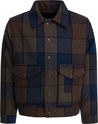 Filson Homme, Vestes, Multicolore, Taille: S Veste en Laine Bleue Aw25
