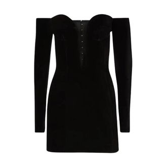 Nina Ricci Mini-Korsettkleid mit tiefem V-Ausschnitt - - Dresses - Damen - Schwarzk - S