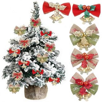 Healifty Schleifen Weihnachtsbaum Weihnachten Deko: 25 St&uuml;Ck Rot Weihnachtsschleifen Rote Klein Schleife with Schleifenglocken F&uuml;R Christbaum Weihnachtsdeko Pa