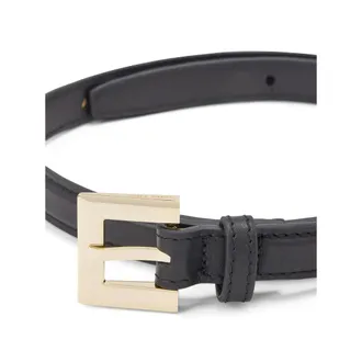 Anine Bing Calf Leather Belt - Black