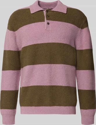Wood Wood Strickpullover mit Polo-Kragen Modell Kimse