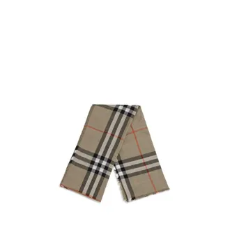 Burberry Mens Beige Wool Scarf