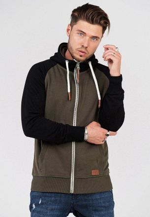Behype. Sweatjacke HENRAY mit erh&ouml;htem Kragen