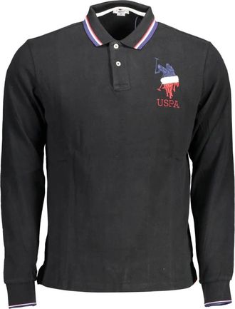U.S.Polo Association U.s. Polo Assn., Homme, Tops, Noir, Taille: 2XL Polo &agrave; Manches Longues