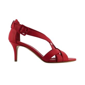 Gianmarco F. Femme, Chaussures, Rouge, Taille: 40 EU Te137 Sandale &agrave; talon haut