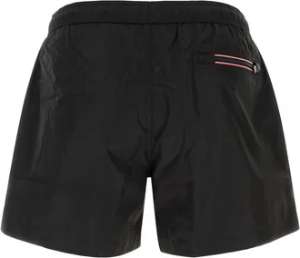 Moncler Mens Black Nylon Swimming Shorts 999 Costumi Da Bagno Sea Clothing