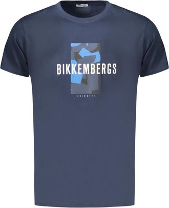 Dirk Bikkembergs Homme, Tops, Bleu, Taille: M T-shirt &agrave; manches courtes