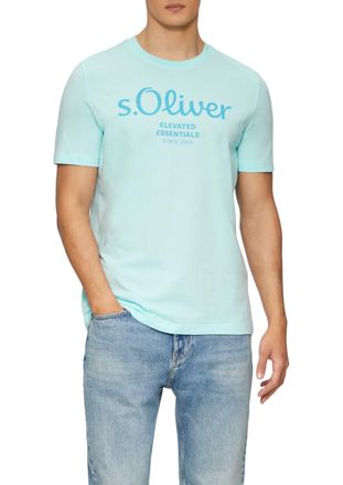 s.Oliver Baumwoll-T-Shirt mit Logo-Print