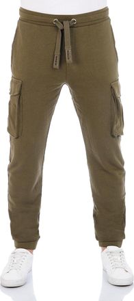 Riverso Cargo Jogginghose Herren Baumwolle lang Regular Fit RIVLoris Cargohose Sporthose Trainingshose Freizeithose Taschen Grün 3XL, Größe:3XL, Farbe:Ivy Gre