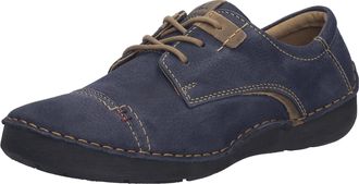 Josef Seibel Damen Businessschuhe Fergey.41,Weite G (Normal),Wechselfußbett,klassisch,elegant,Schnuerschuhe,Low-tie,Ocean-Kombi,41 EU