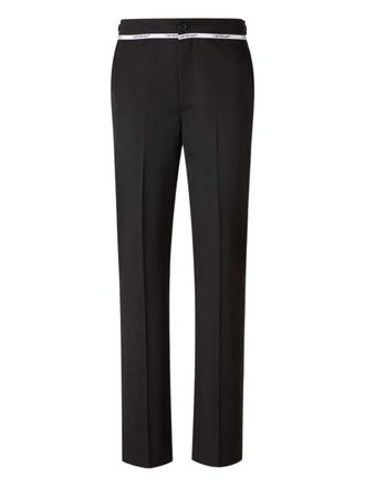 Off-white pantalon &agrave; logo brod&eacute; - Noir