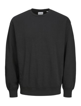 Jack & Jones Herren JJECHARGE Sweat Crew Neck NOOS Sweatshirt, Schwarz,XS