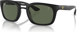 Ray-Ban Rb8362m Scuderia Ferrari Collection Sonnenbrillen Carbon Dunkel Fassung Gr&uuml;n Glas 53-25