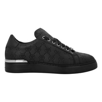 Philipp Plein unisex, Chaussures, Noir, Taille: 41 EU Lo-Top Baskets Monogram