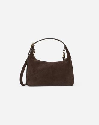 Arket Tasche Aus Spaltvelours -Braun