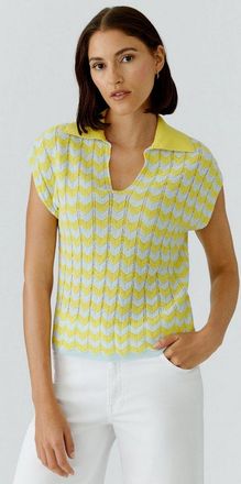 Oui Kurzarmpullover Oui Sommerpullover - luftig und leicht (1-tlg)