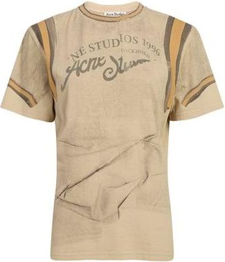 Acne Studios T-shirt imprim&eacute; en coton organique