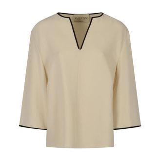 Valentino Cady Couture Top - - Blouses & Shirts - Damen - Beige - S