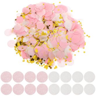 Lurrose Runde Party konfetti Füller Papierfüllung Hellrosa mit Metallic Folie Vielseitige Tischdekoration und Ballonfüllung für Geburtstag Hochzeit und Festli