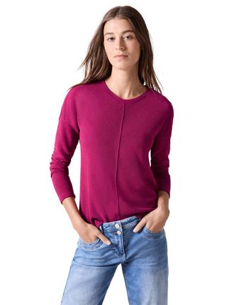 Cecil Damen B322073 Ottoman-Shirt, Jewel Pink, XXL